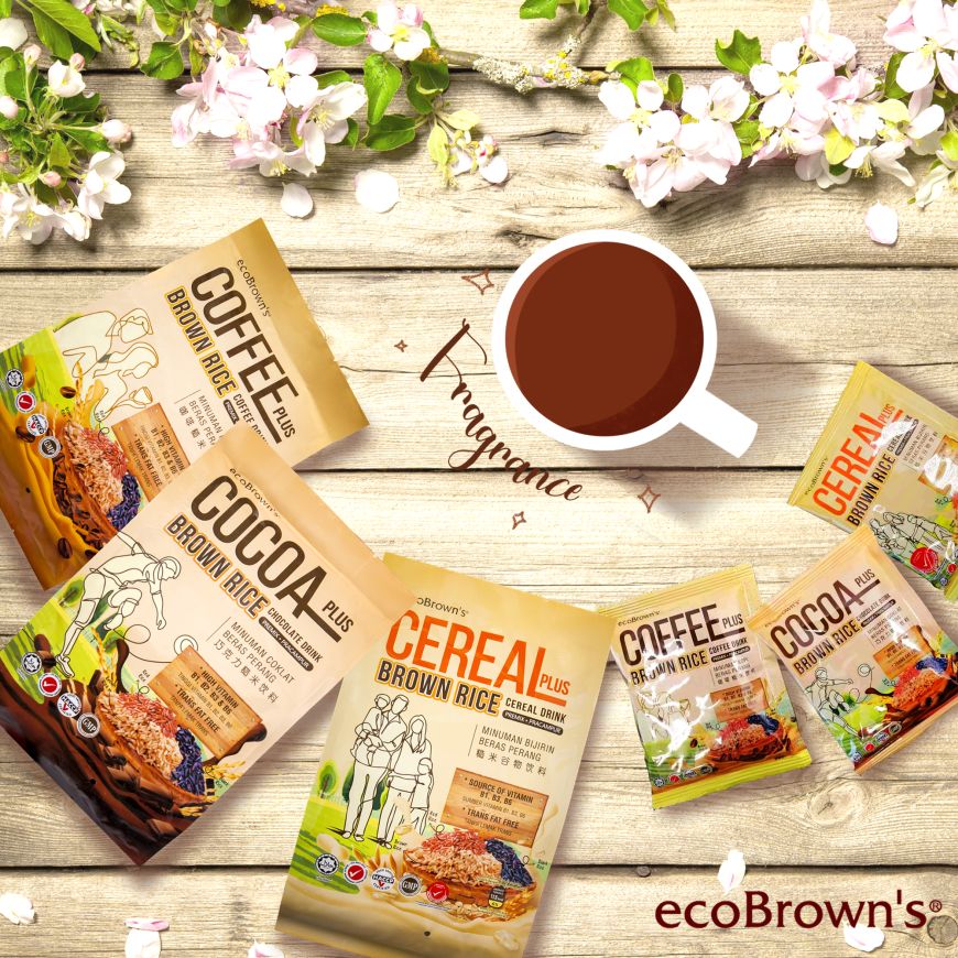 【一包RM13.50！】ecoBrown's推出全新PLUS系列糙米饮料！原味、巧克力和咖啡口味选择！ | 88razzi